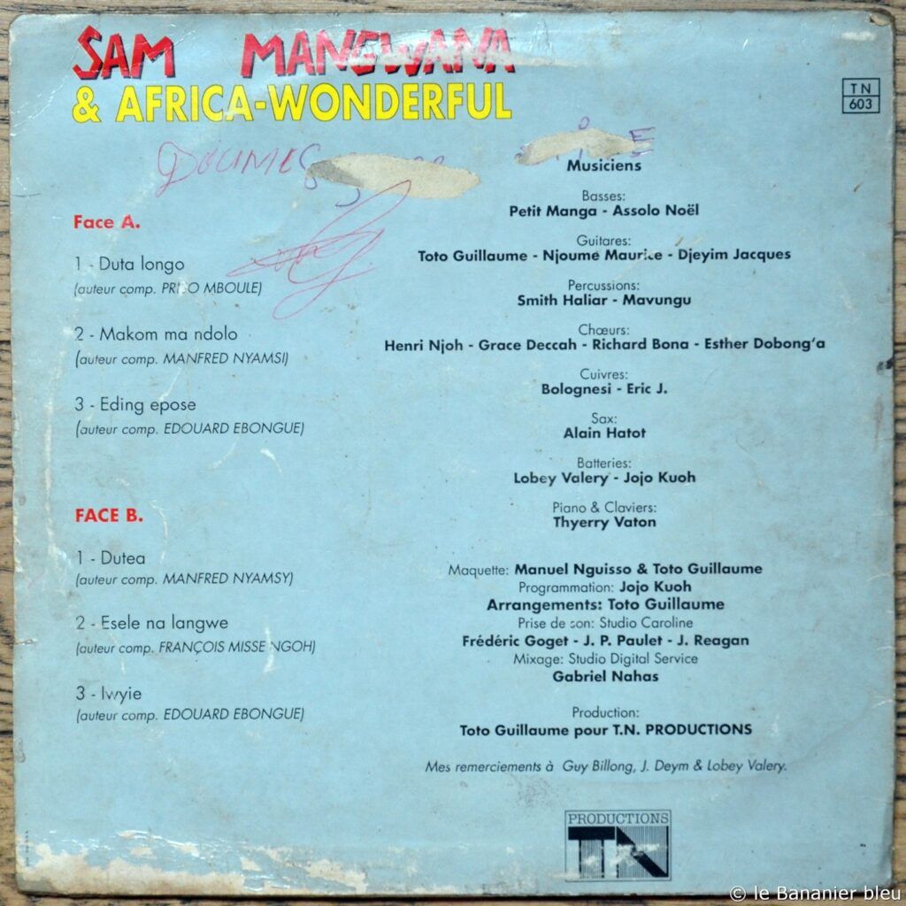 Duta Longo - Sam Mangwana, vers 1989 - Afro Caribbean Beats