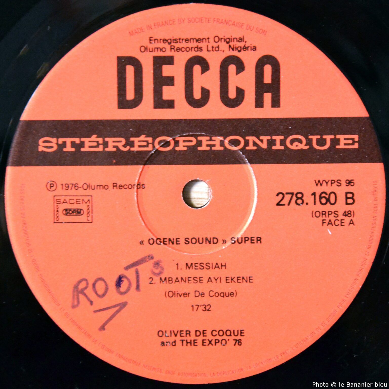 Ogene Super Sound - Oliver de Coque, 1977 - Afro Caribbean Beats